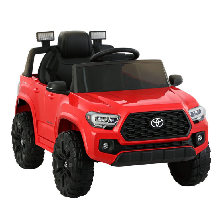 Toyota Tacoma Kids Jeep Electric Ride on Car - Red | Ride on Toys Kids