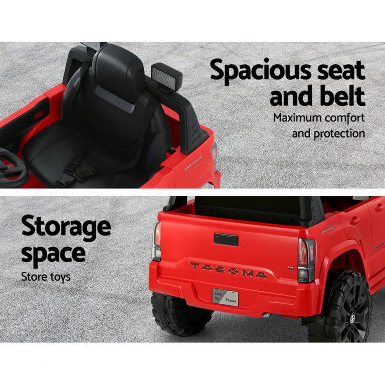 Toyota Tacoma Kids Jeep Electric Ride on Car - Red | Ride on Toys Kids